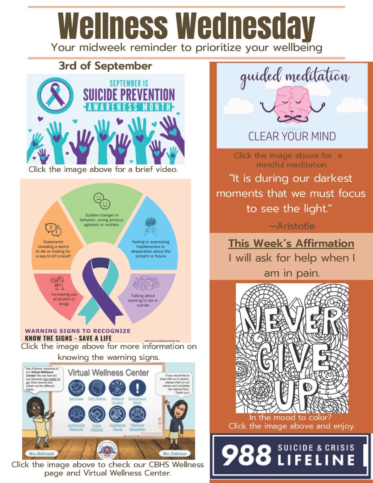 Wellness Wednesdays – Christian Brothers High School